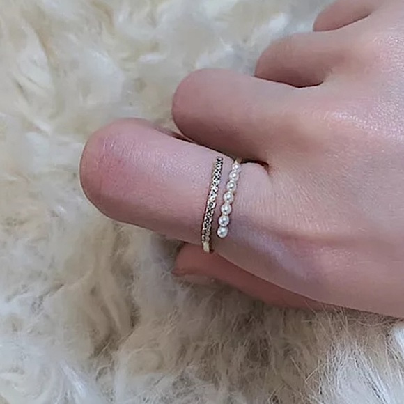 Jewelry | 3 For 1 Must Go Sale Vegan Pearl And Crystal Gold Adjustable ...